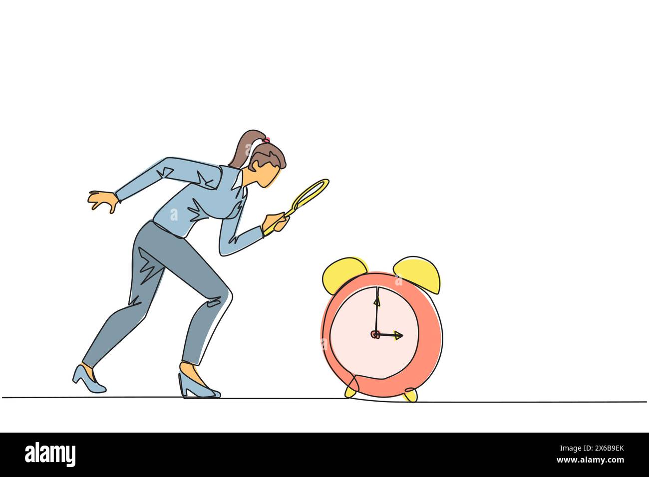 Portrait female working holding Stock Vector Images - Alamy