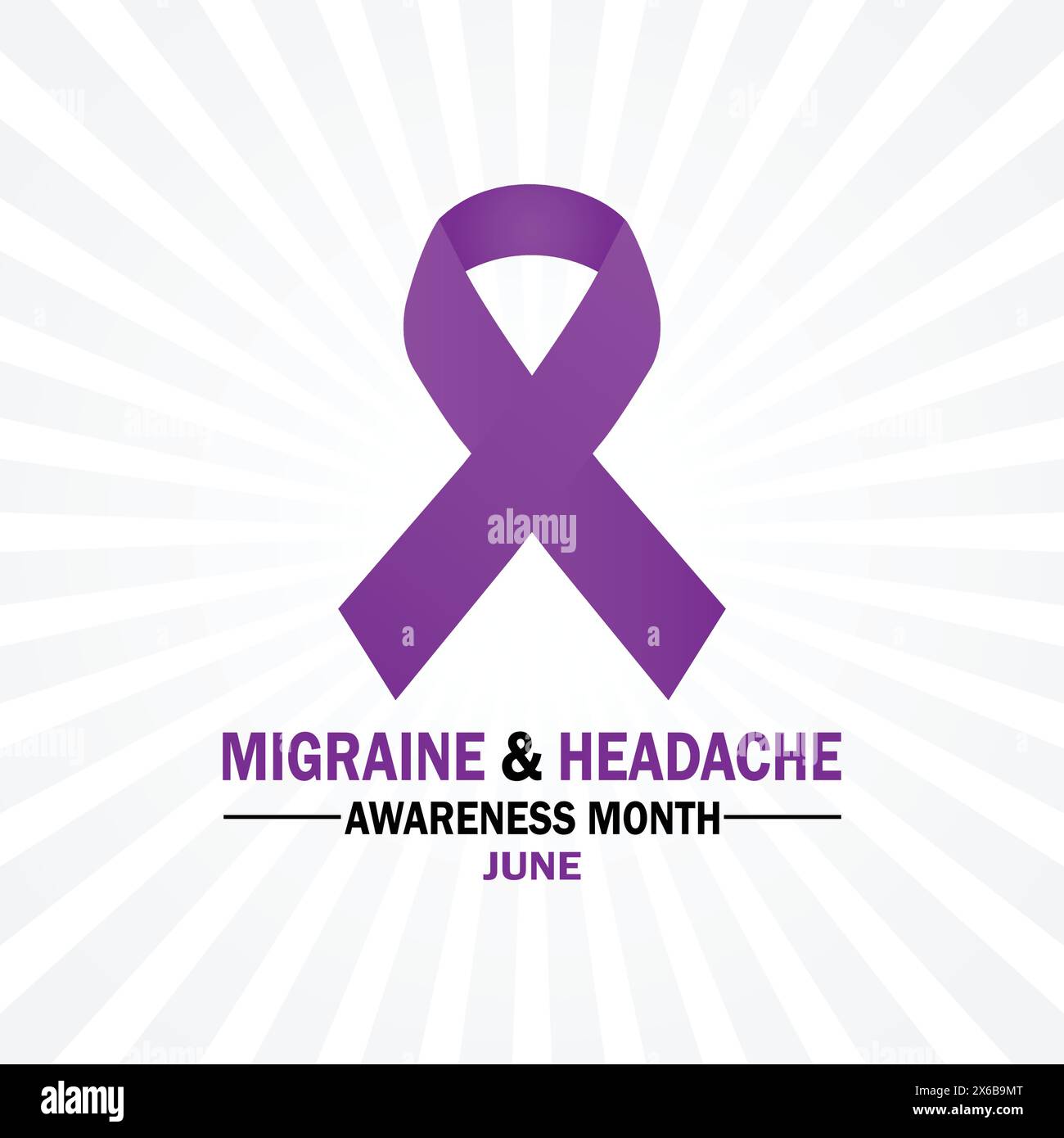 Migraine and Headache awareness month. June. Holiday concept. Template ...