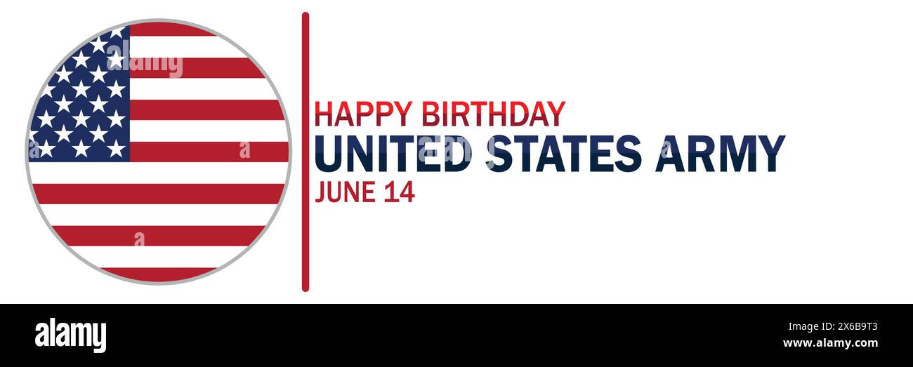 Happy Birthday United States Army. Suitable for greeting card, poster ...