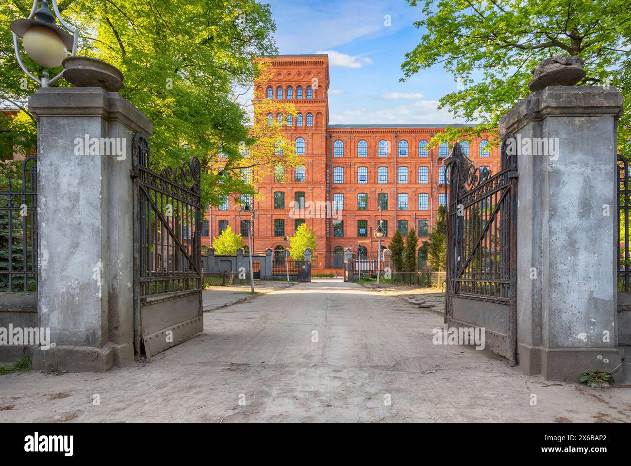Lodz, Poland. View of Manufactura - former industrial complex of ...