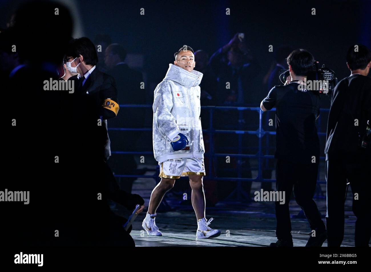 Challenger Yoshiki Takei of Japan befoe the WBO world bantamweight ...