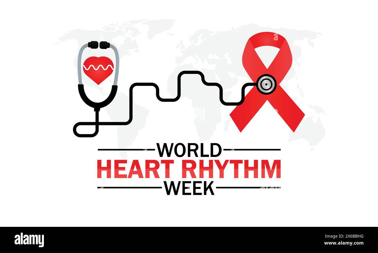 World Heart Rhythm Week. Holiday concept. Template for background ...
