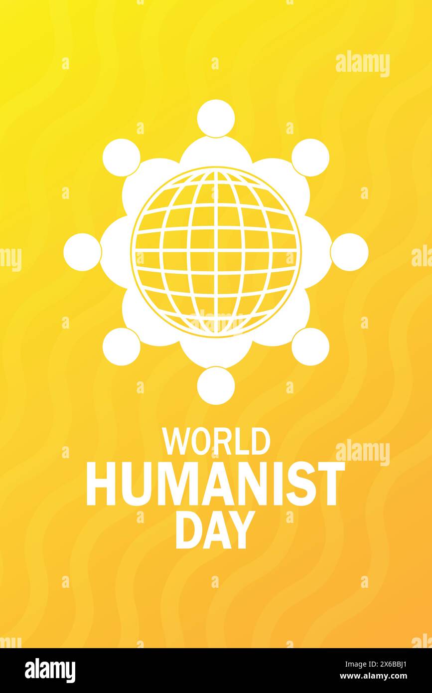 World Humanist Day. Suitable for greeting card, poster and mobile ...