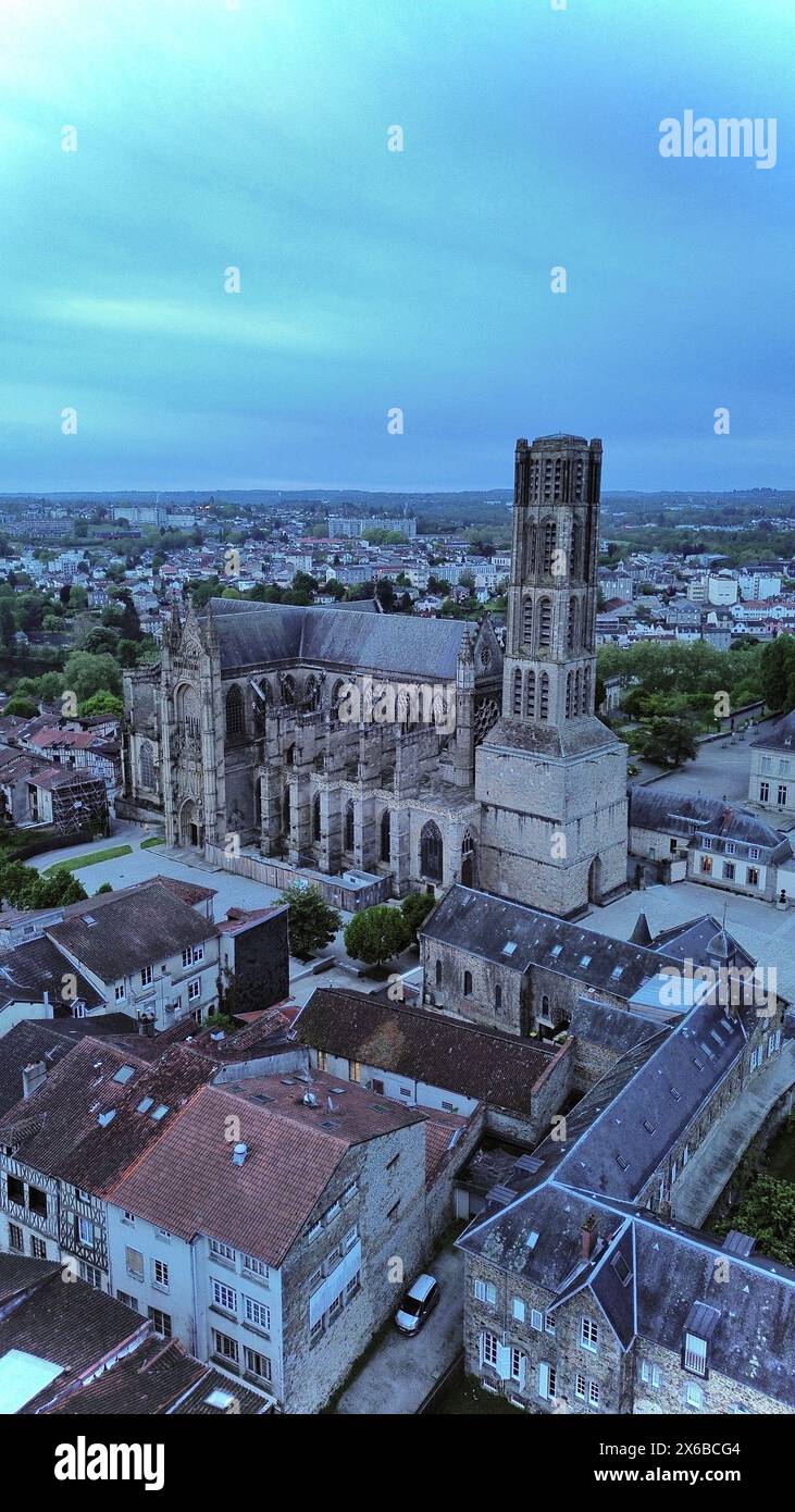 Drone photo limoges cathedral france hi-res stock photography and ...