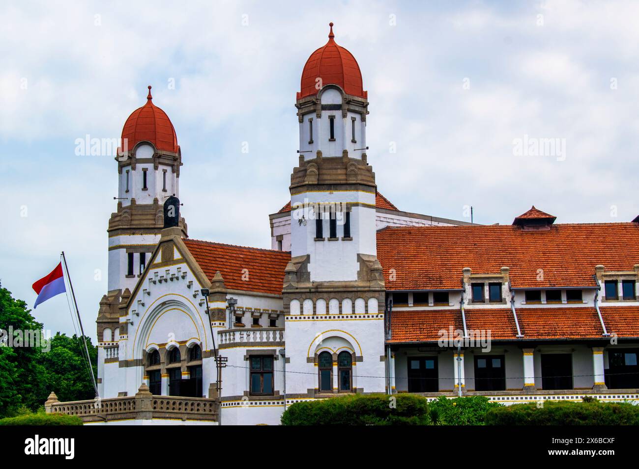 The colonial building known as Lawang Sewu or Thousand Doors building ...