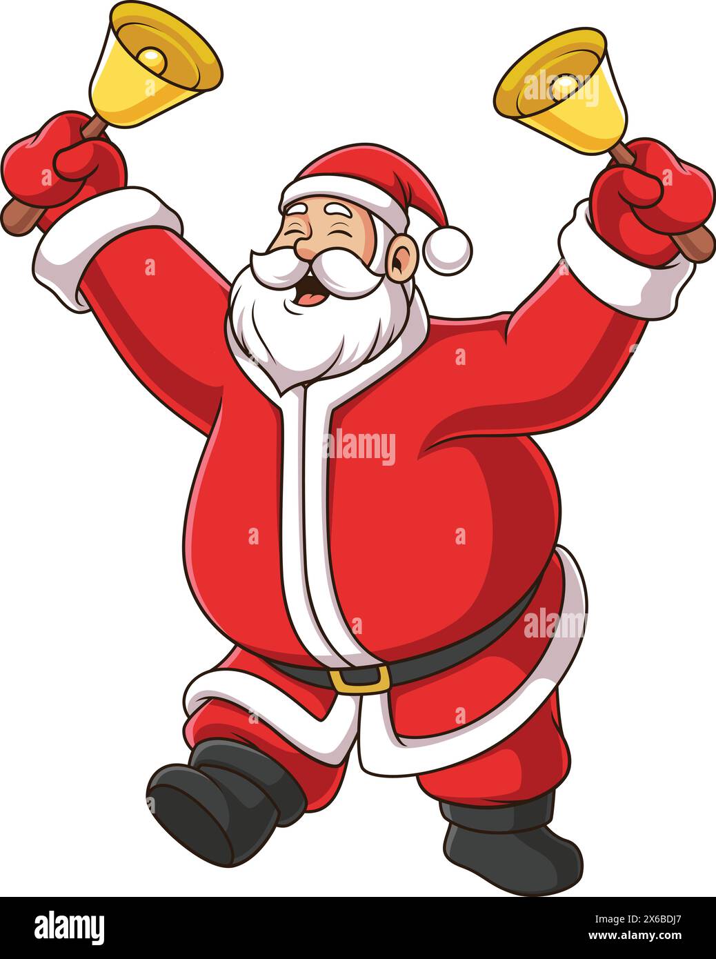 Crazy santa vector cartoon hi-res stock photography and images - Alamy