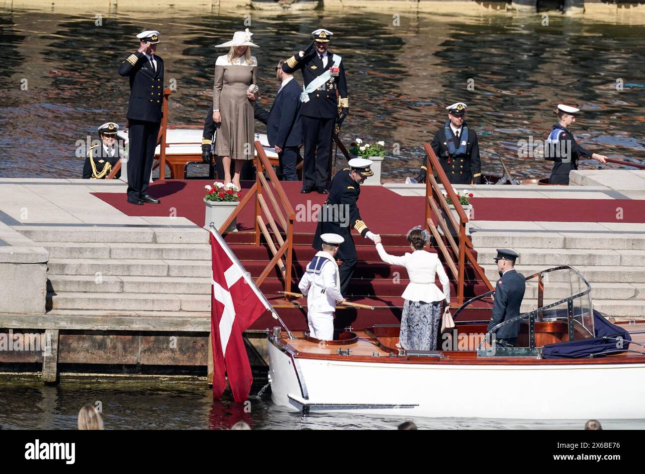 Oslo 20240514.King Frederik and Queen Mary of Denmark on an official state visit to Norway. The ...