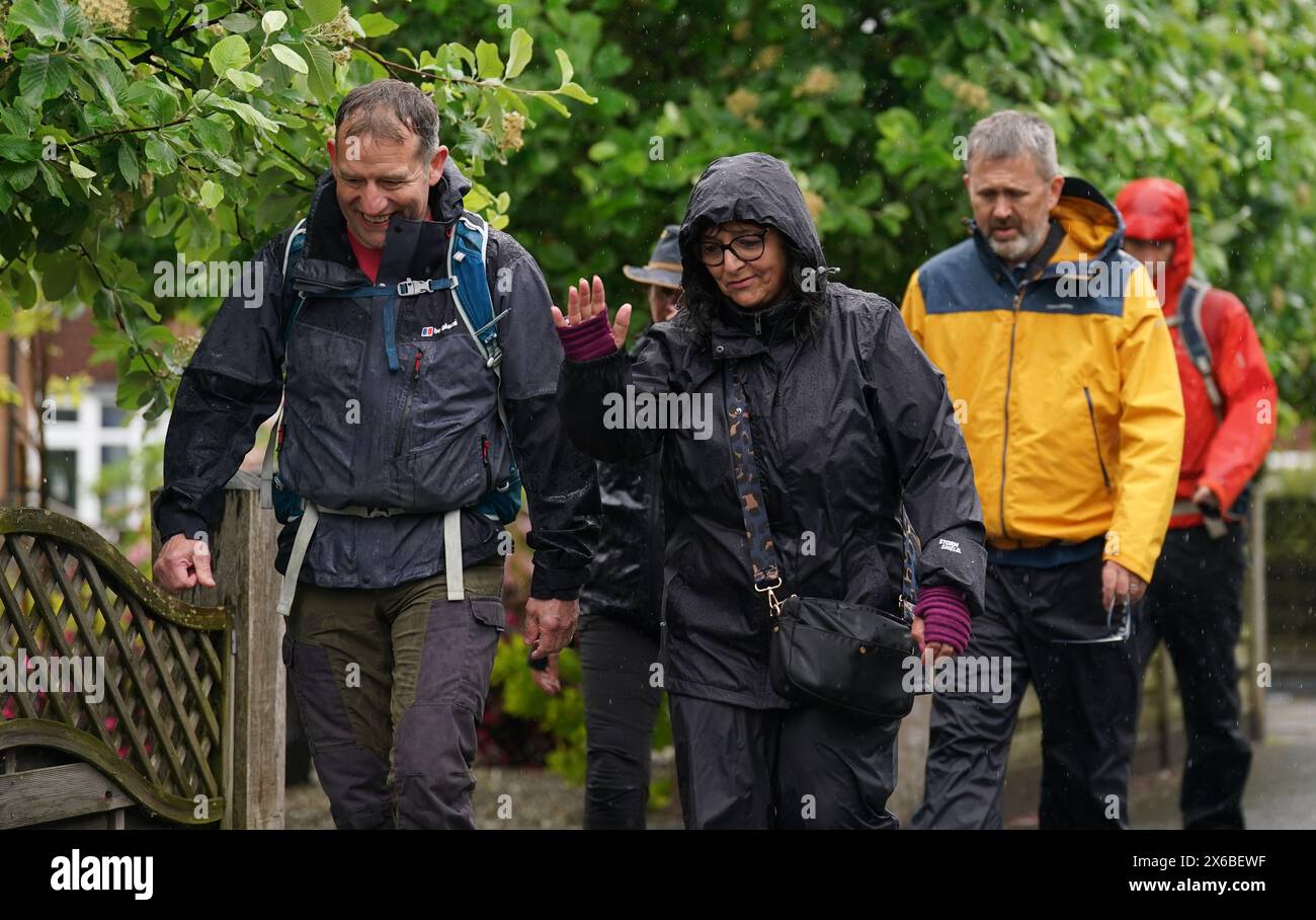 Figen Murray (front right), the mother of victim Martyn Hett, in ...
