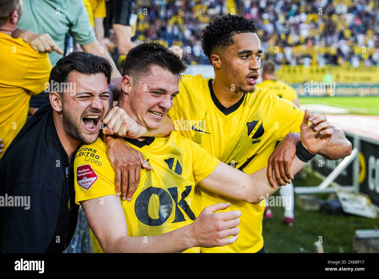 BREDA, NETHERLANDS - MAY 13: Dominik Janosek of NAC Breda and Aime ...
