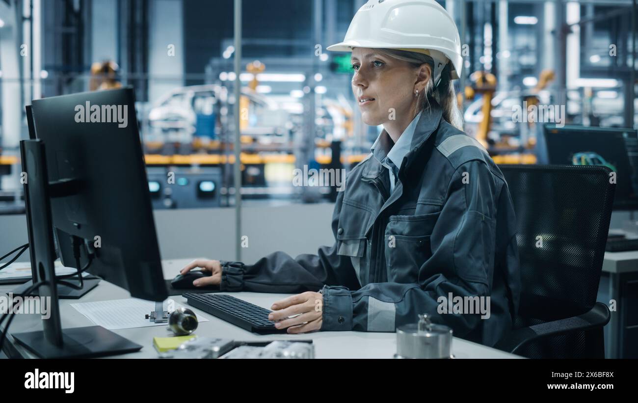 Female car worker on production line hi-res stock photography and ...