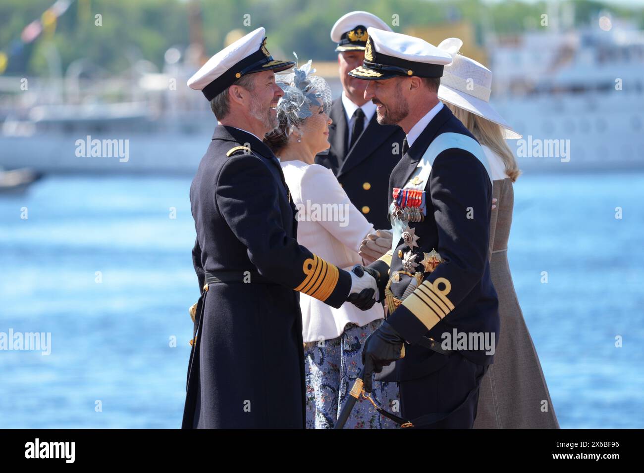 Oslo 20240514.King Frederik and Queen Mary of Denmark on an official state visit to Norway. The ...