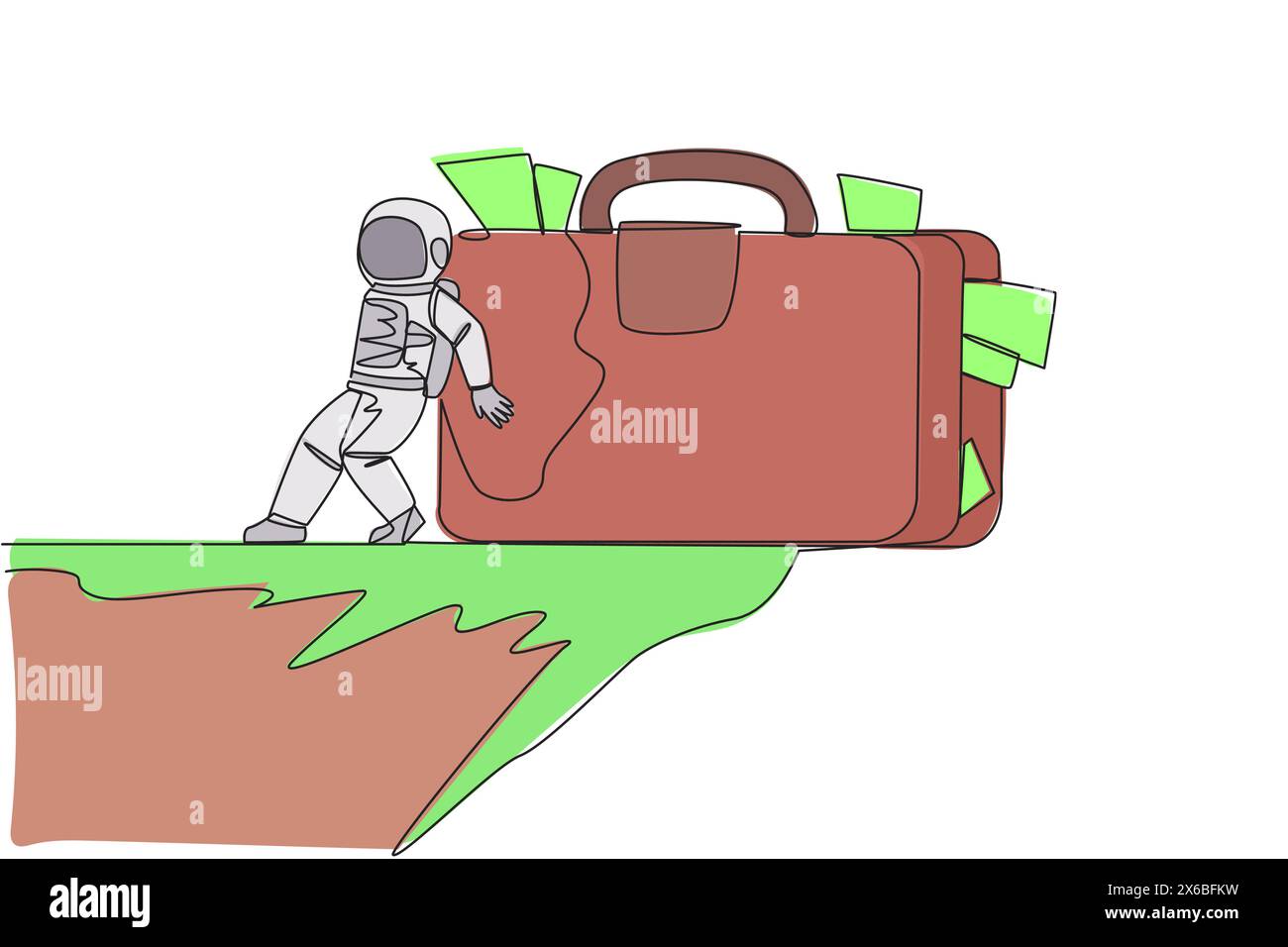 Pushed to the edge illustration hi-res stock photography and images - Alamy