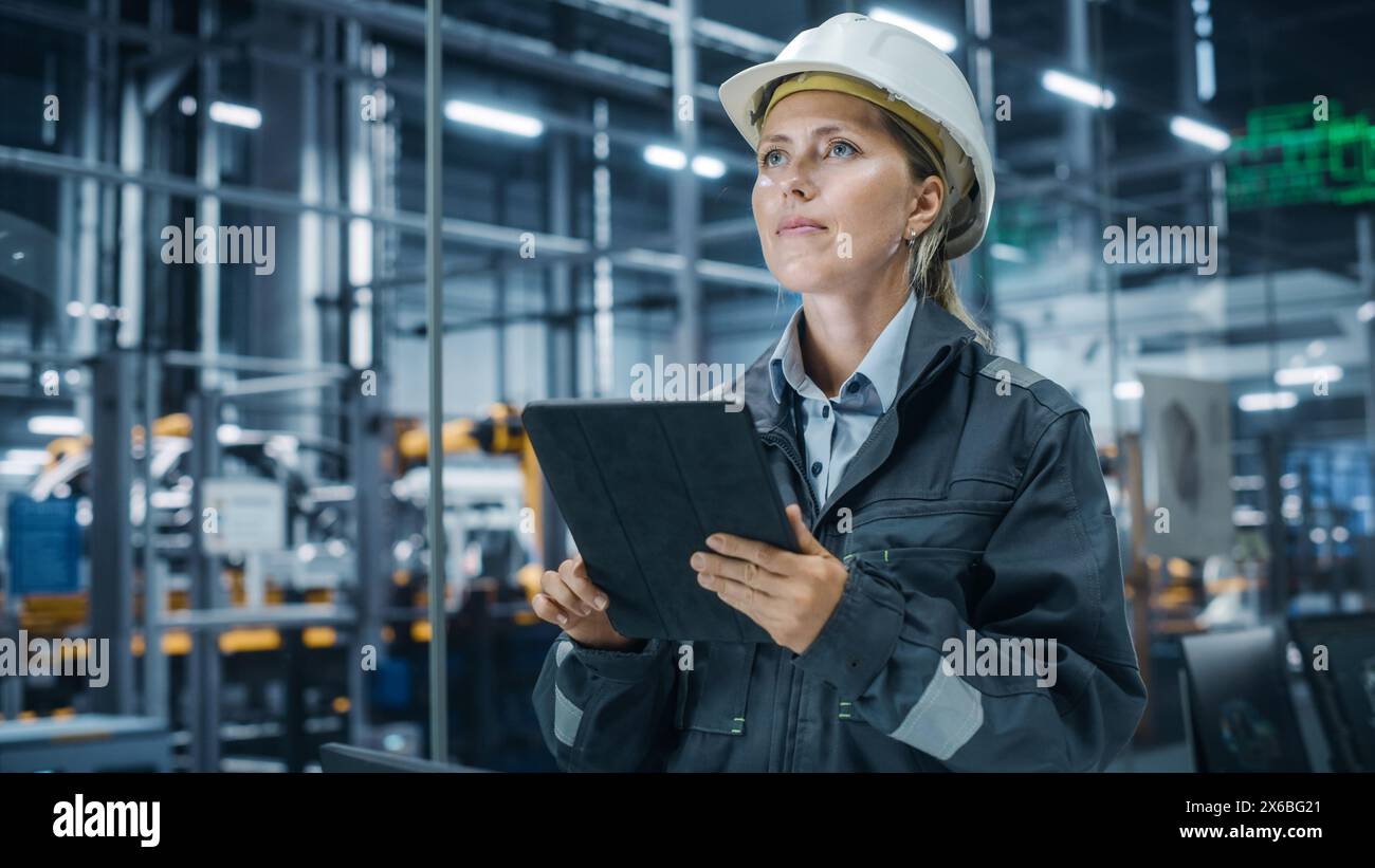 Female chief engineer wearing green hi-res stock photography and images ...