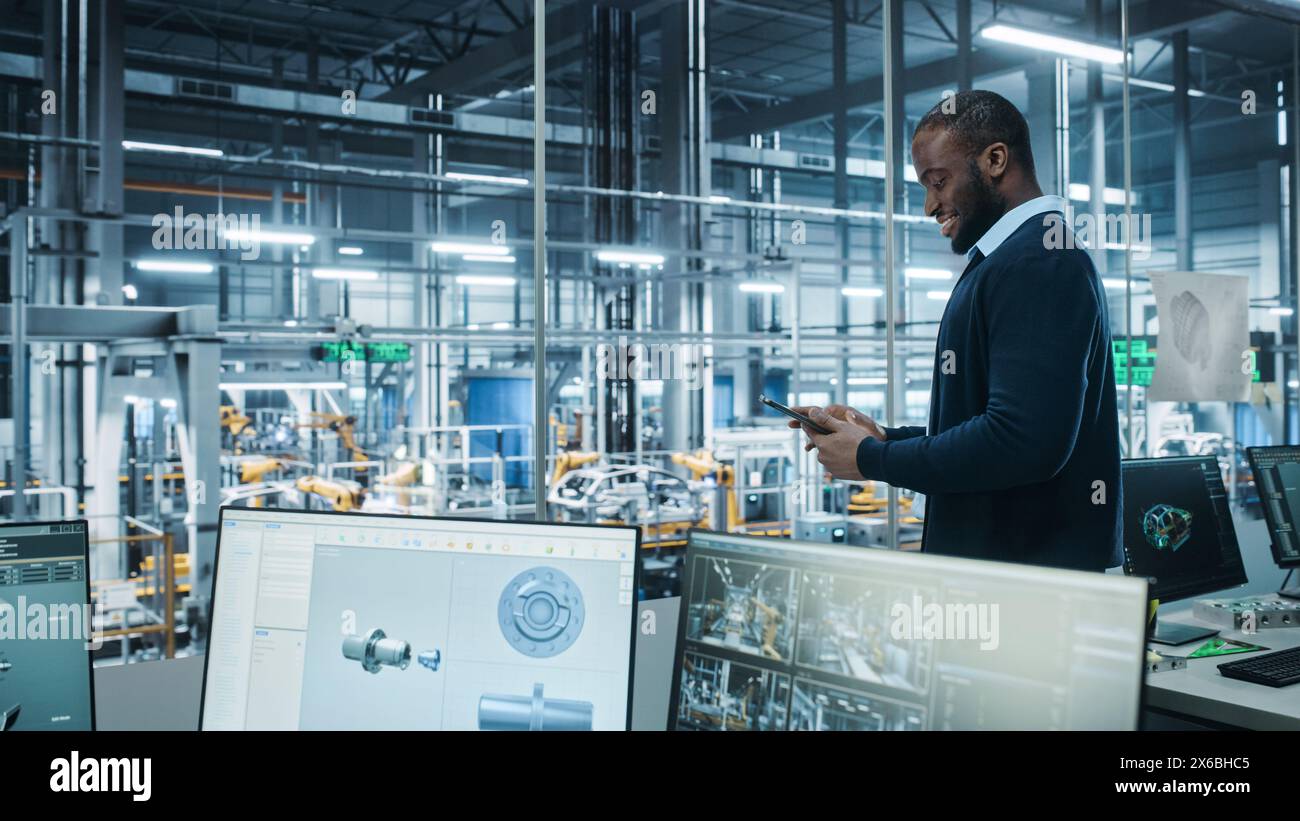 African engineer side shot hi-res stock photography and images - Alamy