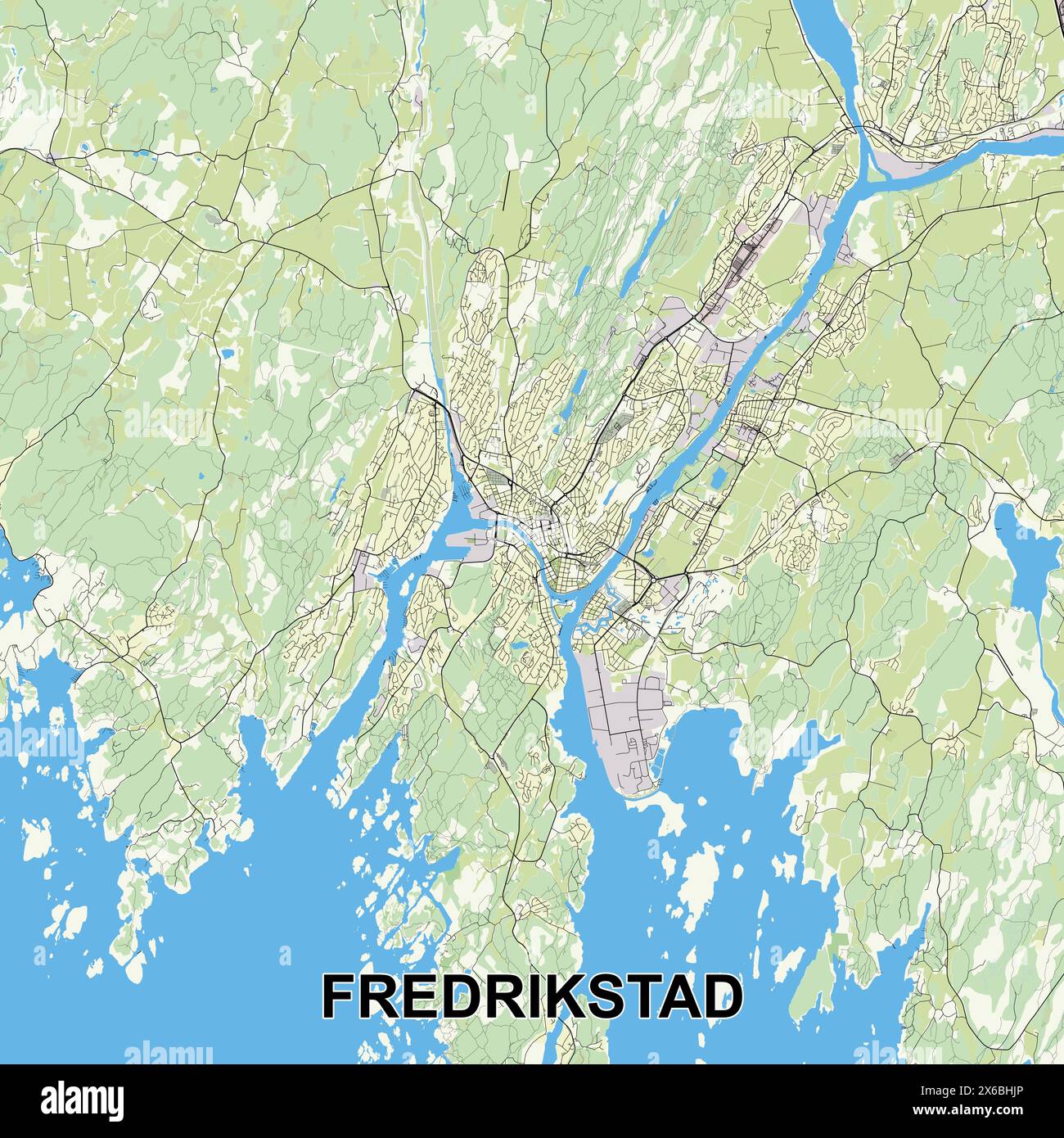 Fredrikstad map hi-res stock photography and images - Alamy