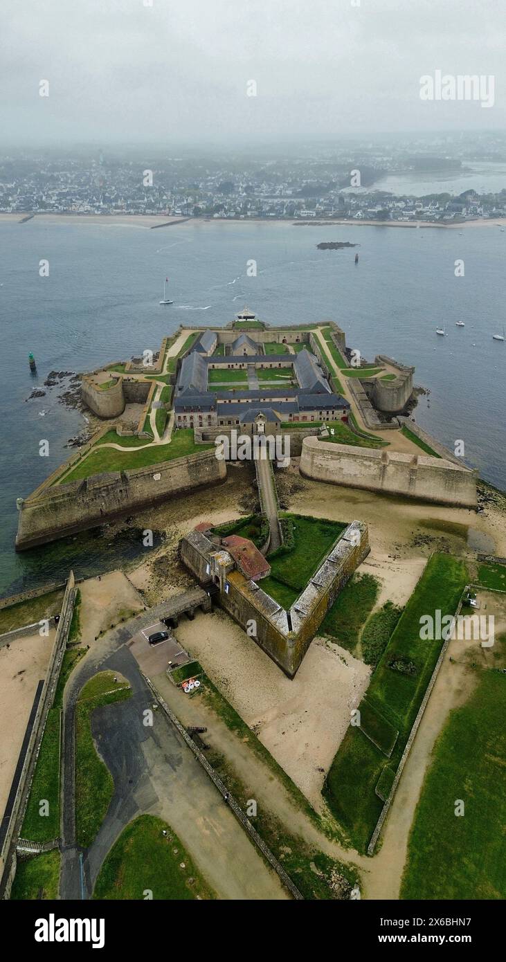 drone photo Port-Louis citadel France Europe Stock Photo - Alamy