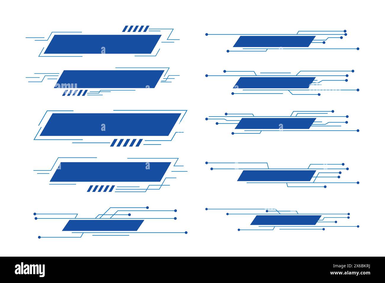 Banner design elements Cut Out Stock Images & Pictures - Alamy