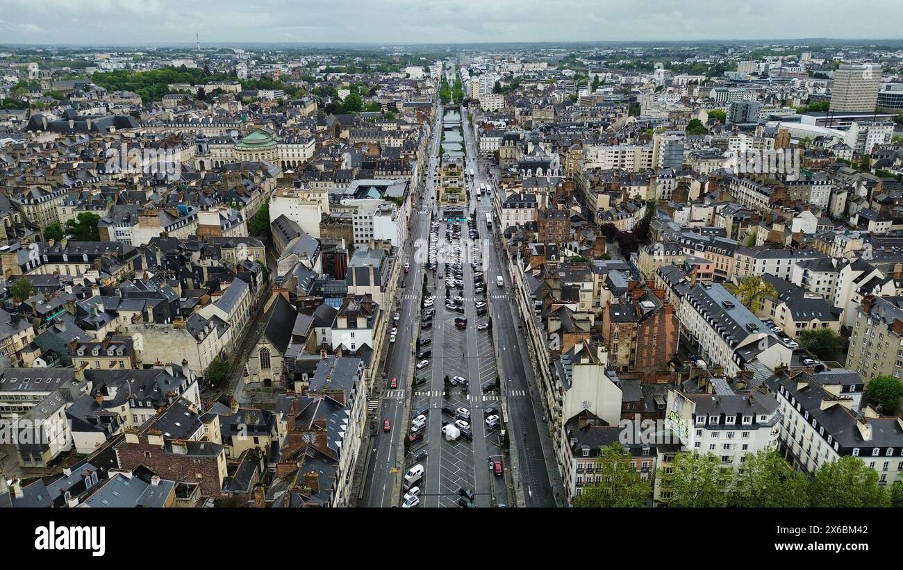 drone photo Rennes France Europe Stock Photo - Alamy