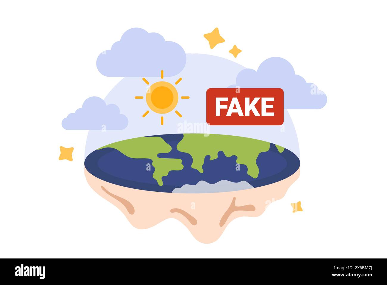 Flat Earth conspiracy theory, fake pseudoscience and disinformation ...