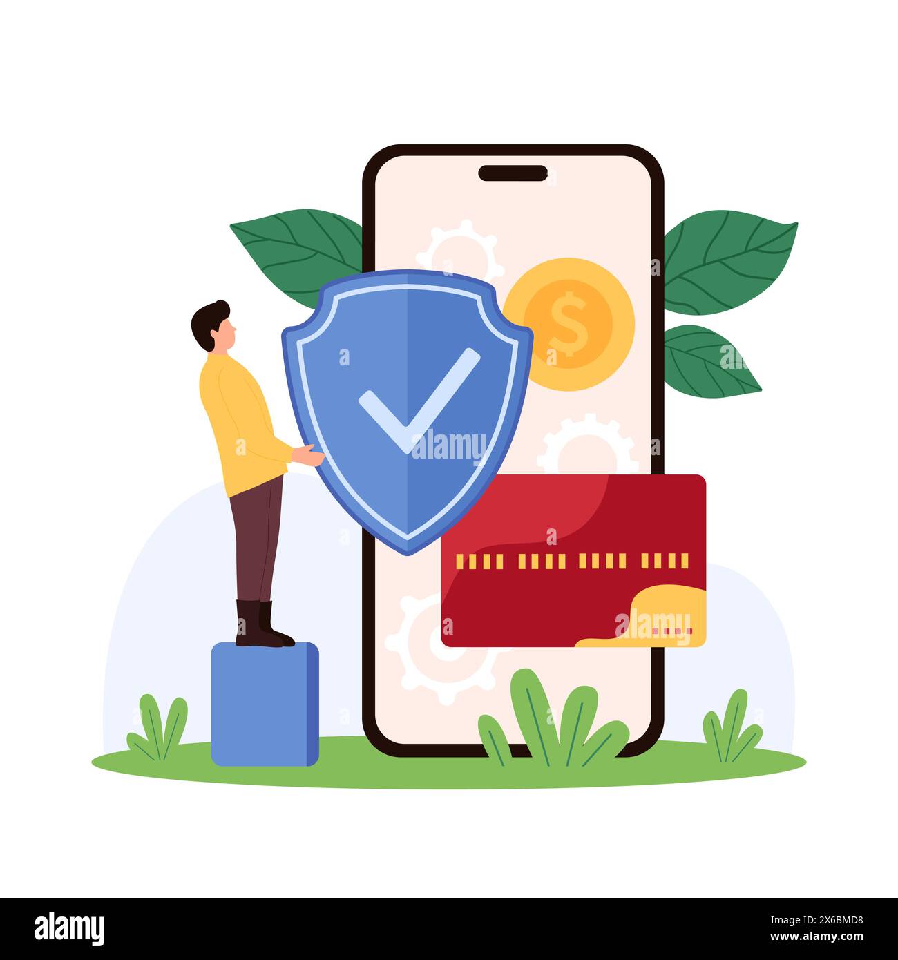 Protection of bank account, credit and debit card, money transaction ...