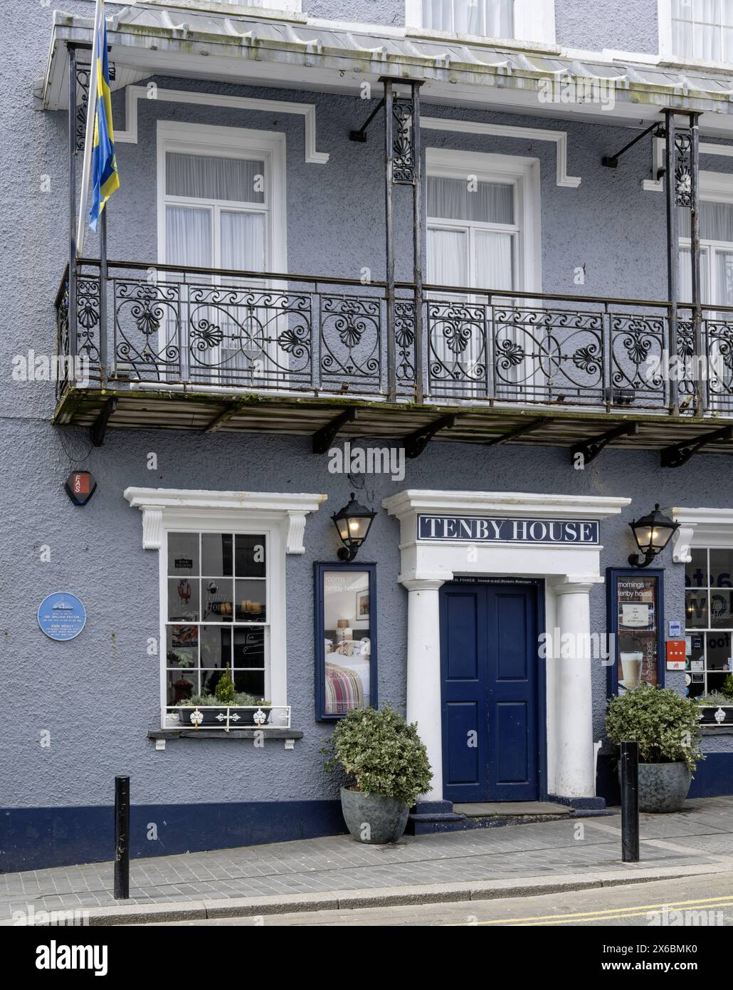 Tenby House Hotel, Tudor Square, Tenby, Pembrokeshire, Wales, UK Stock ...
