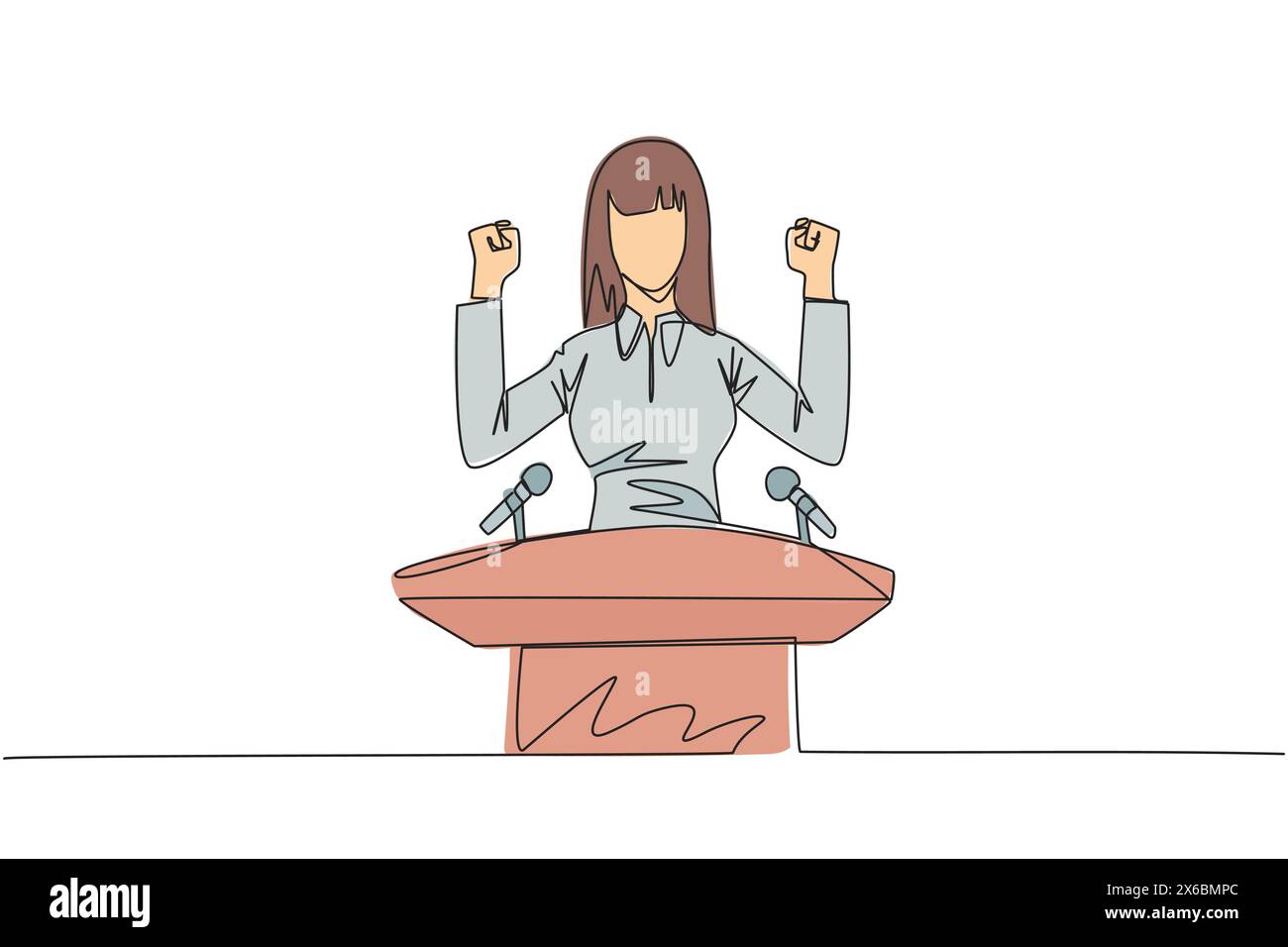 Speaking stage alone Stock Vector Images - Alamy