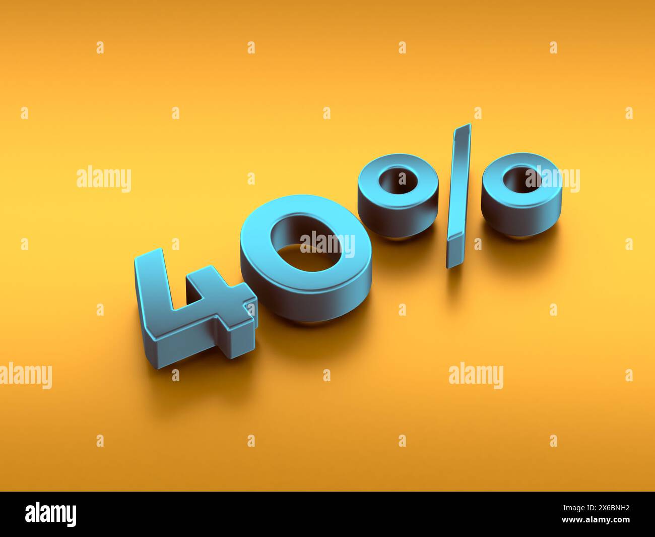 45 percentage number on orange background 3d Stock Photo - Alamy
