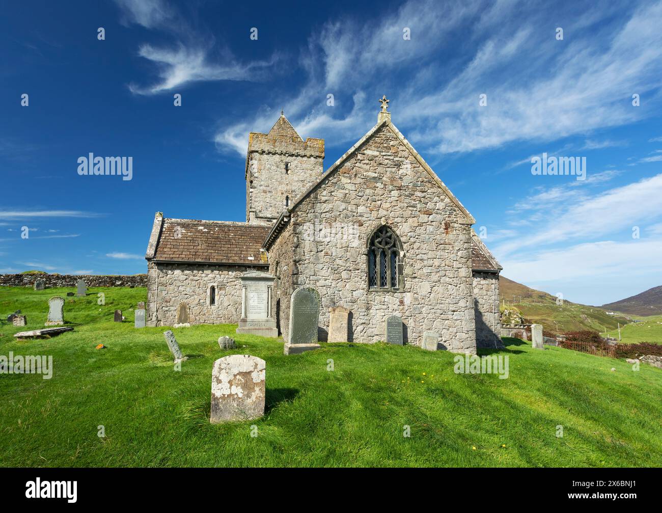 St Clements Church, Rodel, (Roghadal), Isle of Harris, Outer Hebrides ...