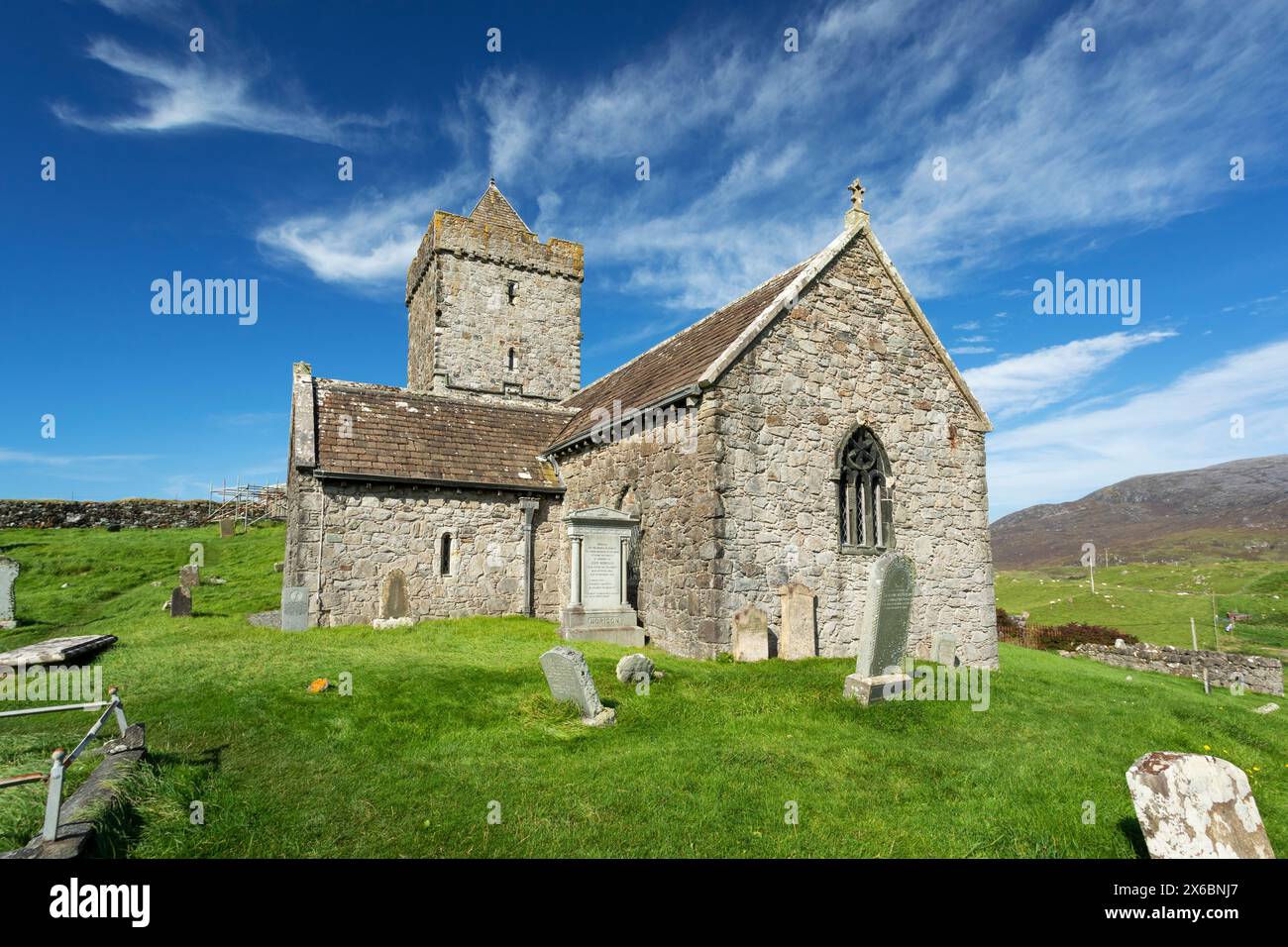 St Clements Church, Rodel, (Roghadal), Isle of Harris, Outer Hebrides ...