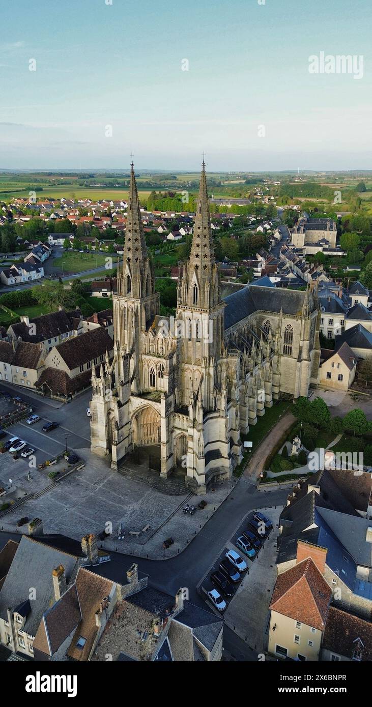 Drone photo sees cathedral hi-res stock photography and images - Alamy