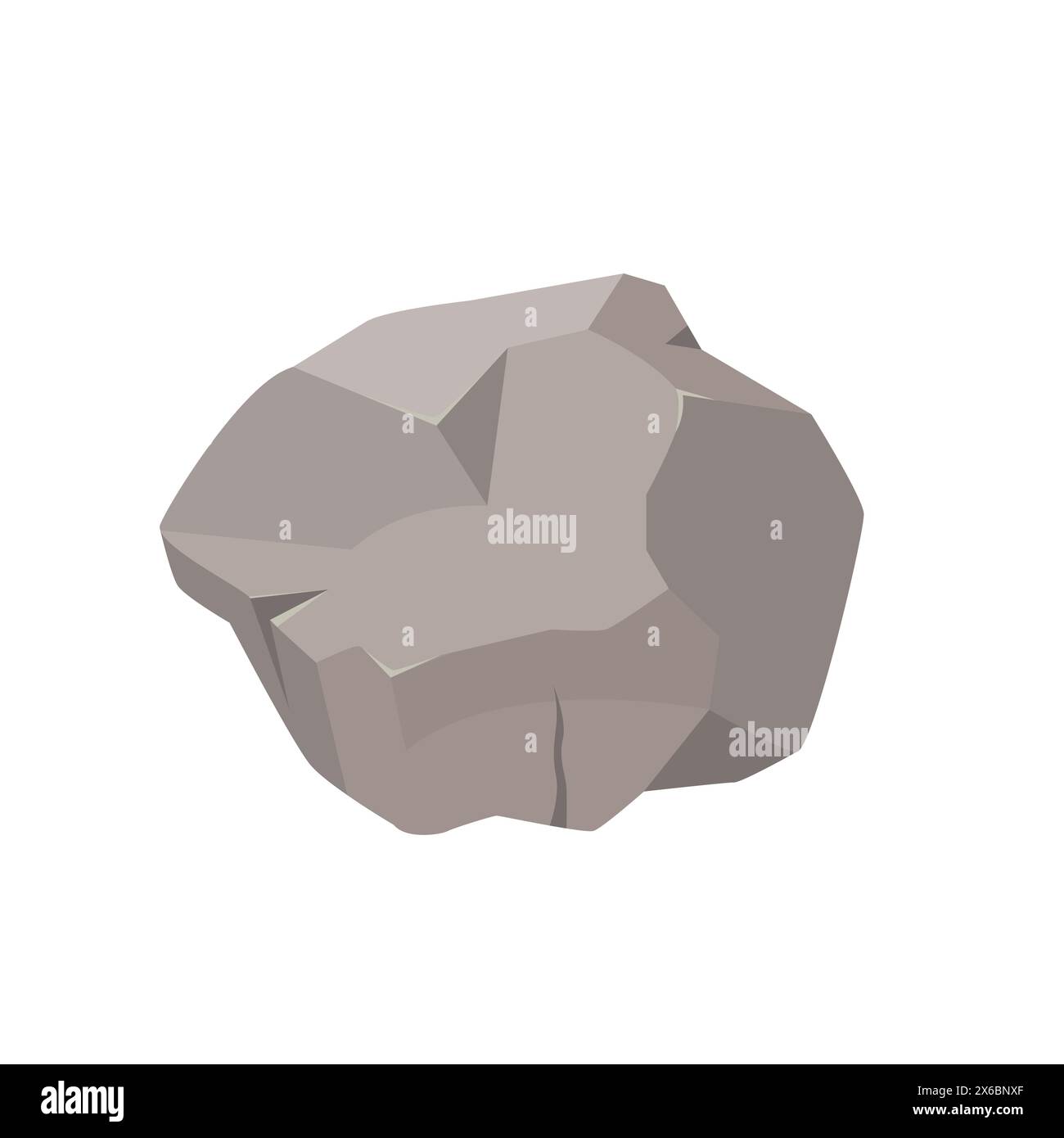 Rock stone, gray piece of mountain cliff, landscaping natural gravel ...