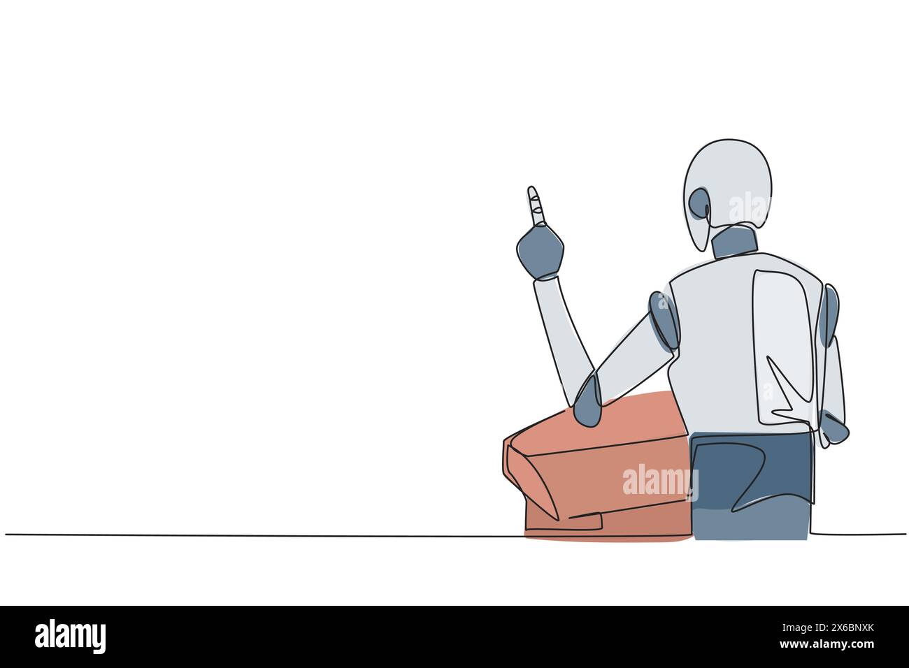 Robot back view hi-res stock photography and images - Alamy