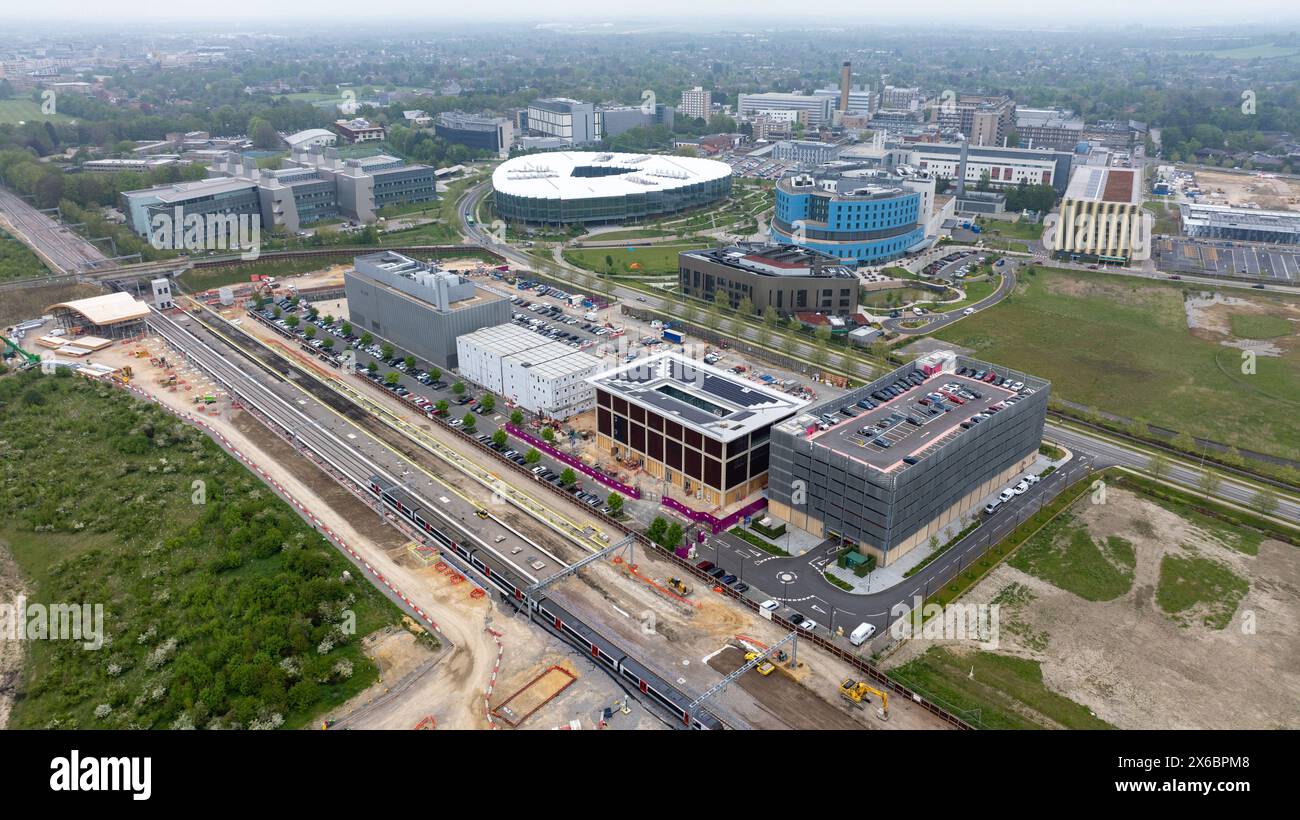 Picture dated May 2nd shows an aerial view of the Cambridge Biomedical ...