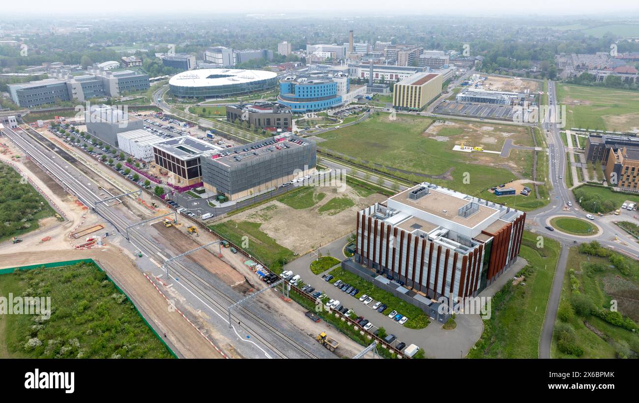 Picture dated May 2nd shows an aerial view of the Cambridge Biomedical ...