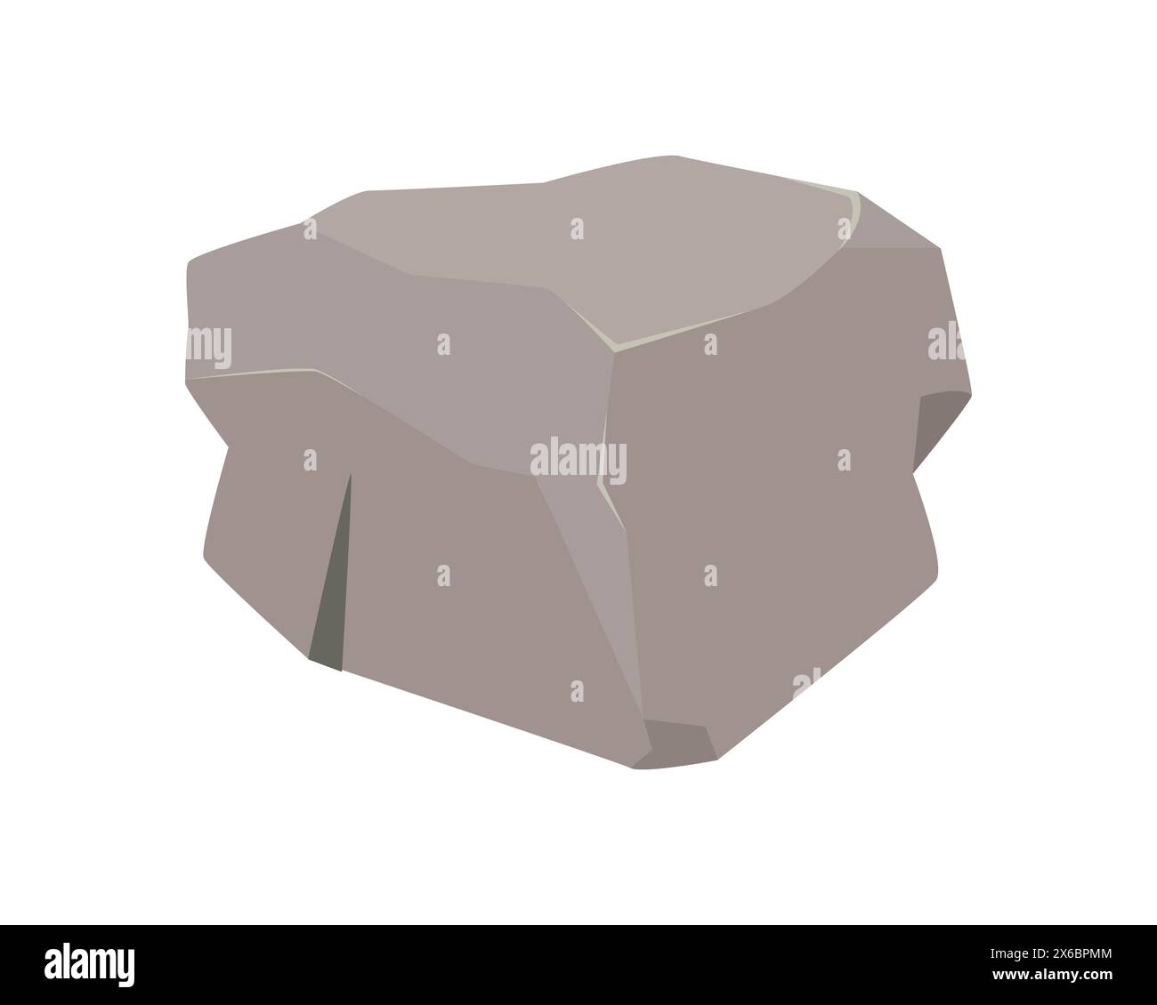 Gray cobblestone, natural rocky solid stone with for landscaping vector ...