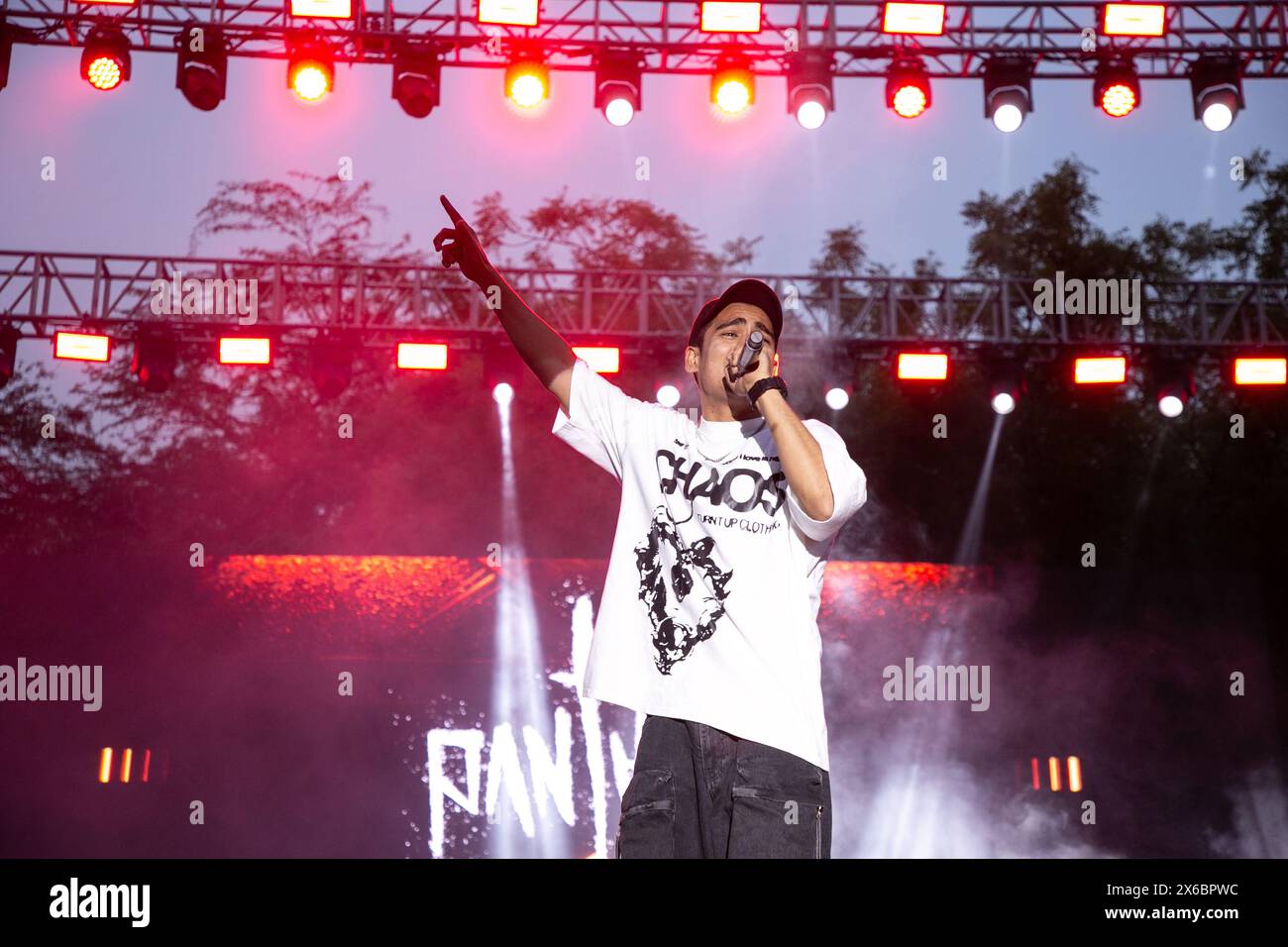 NEW DELHI, INDIA - MAY 10: Rapper Panther performs during the final day ...
