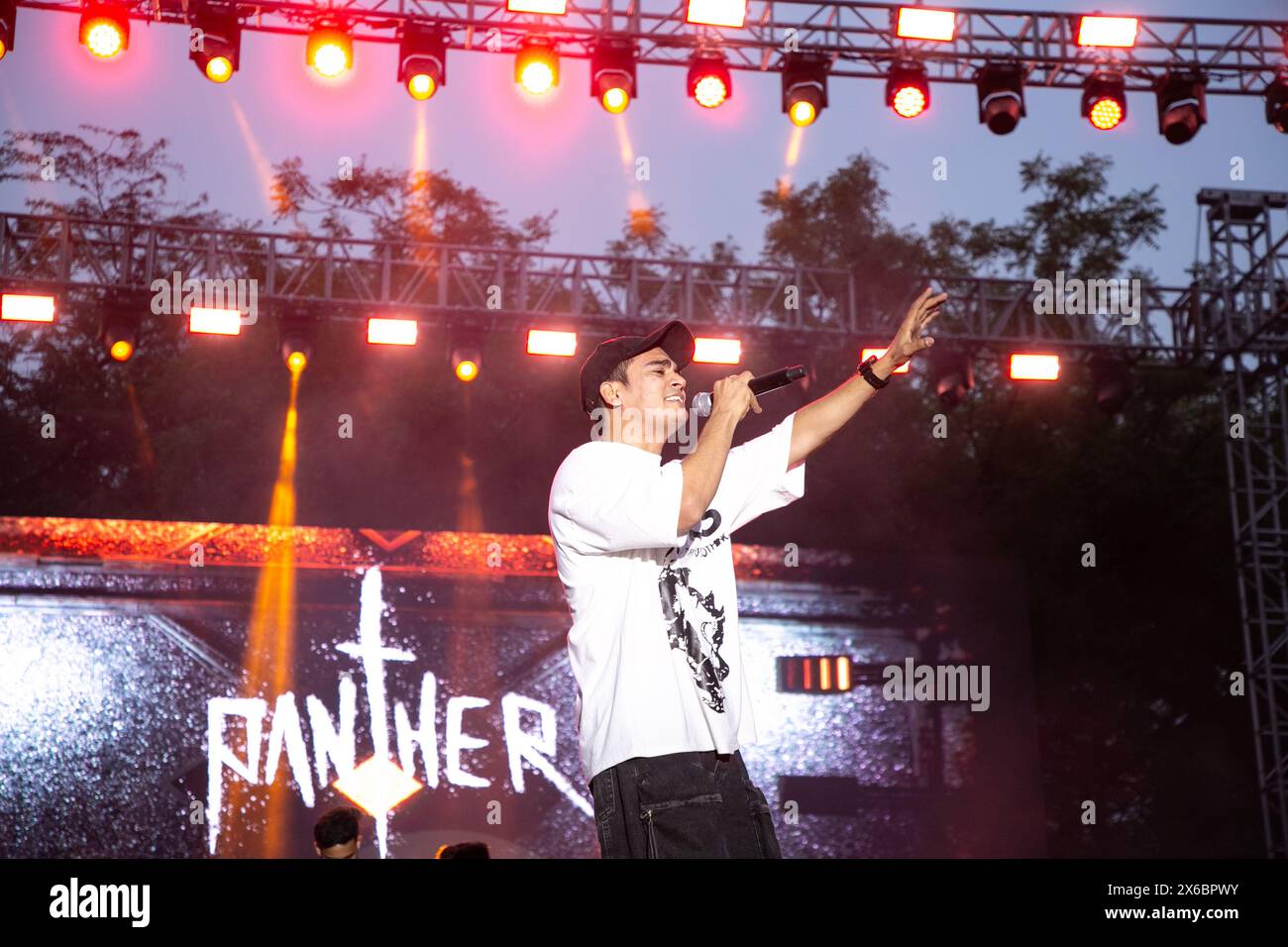 NEW DELHI, INDIA - MAY 10: Rapper Panther performs during the final day ...
