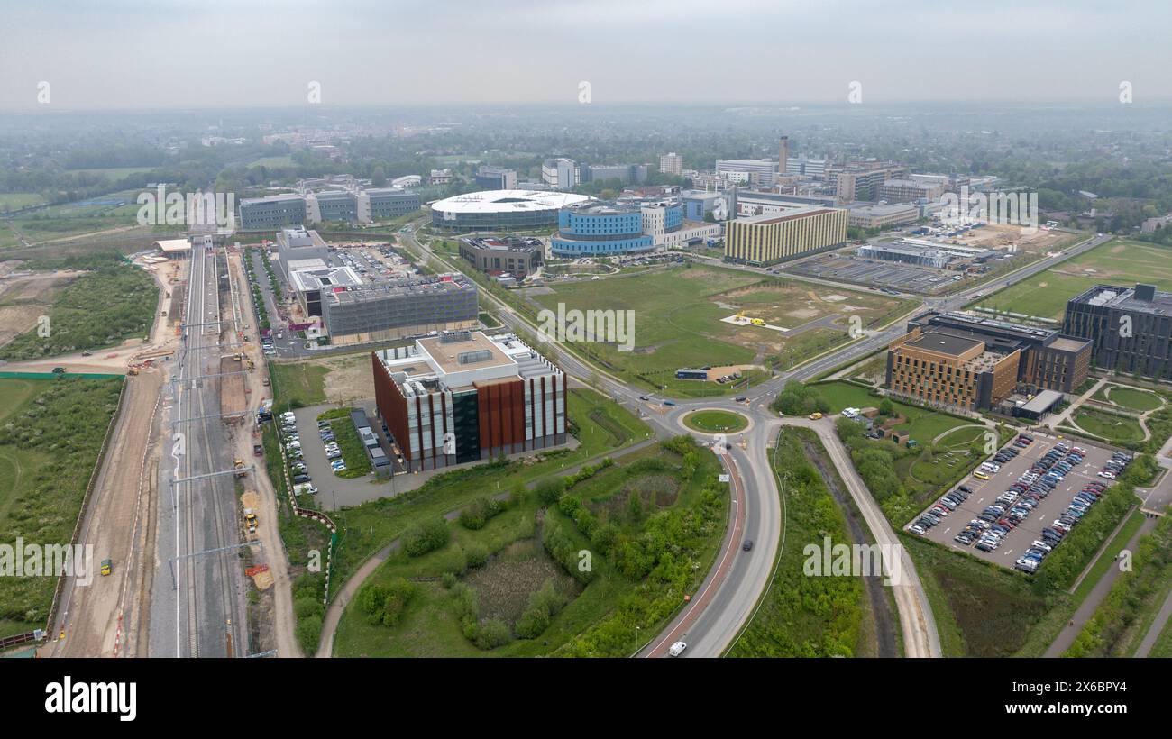 Picture dated May 2nd shows an aerial view of the Cambridge Biomedical ...