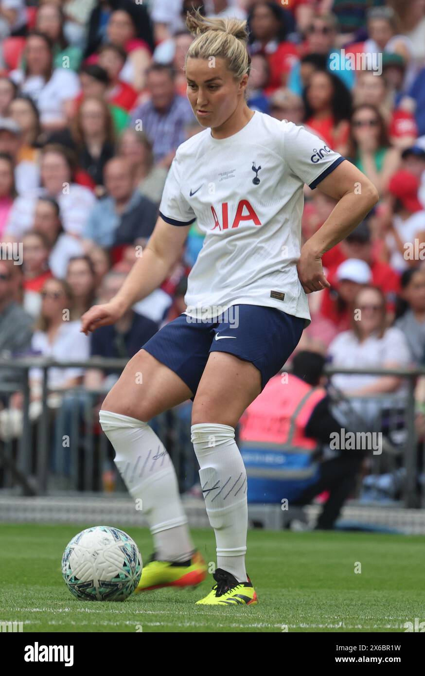 LONDON, ENGLAND - Amy James-Turner of Tottenham Hotspur Women in action ...