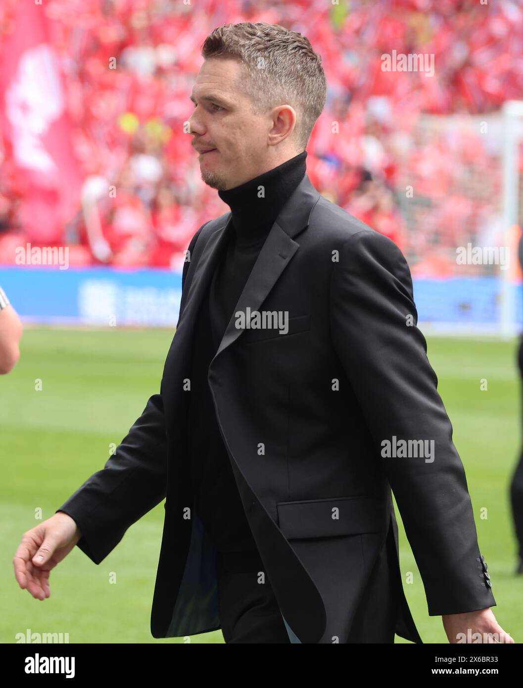 LONDON, ENGLAND - Marc Skinner manager of Manchester United Women and ...