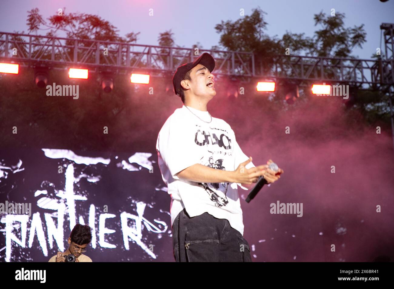 NEW DELHI, INDIA - MAY 10: Rapper Panther performs during the final day ...