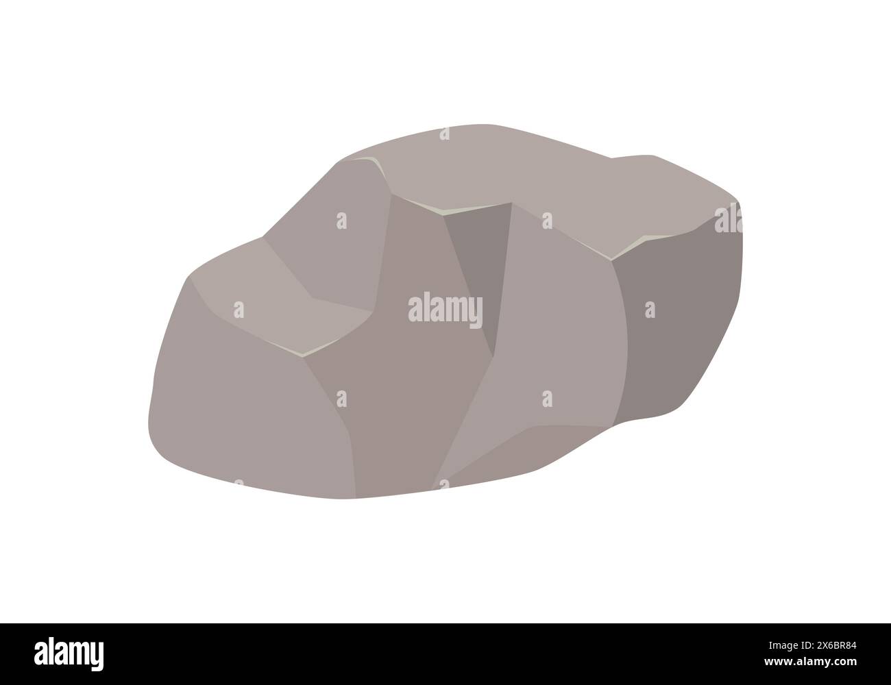 Rock boulder of mountain cliff, cobble block of canyon or stone garden ...