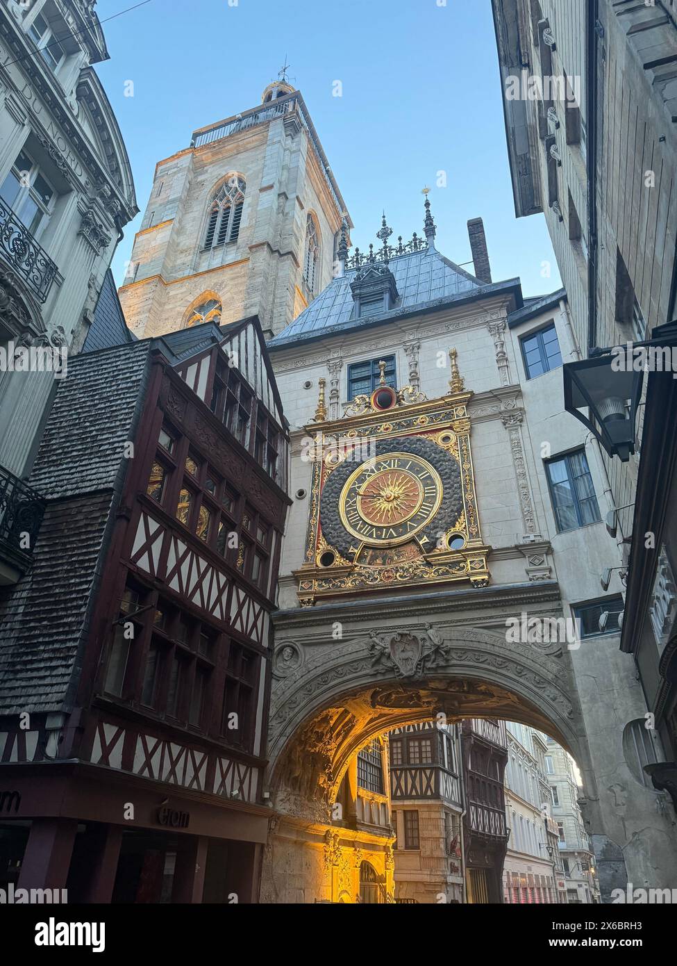 Le Gros Horloge Rouen France Europe Stock Photo - Alamy