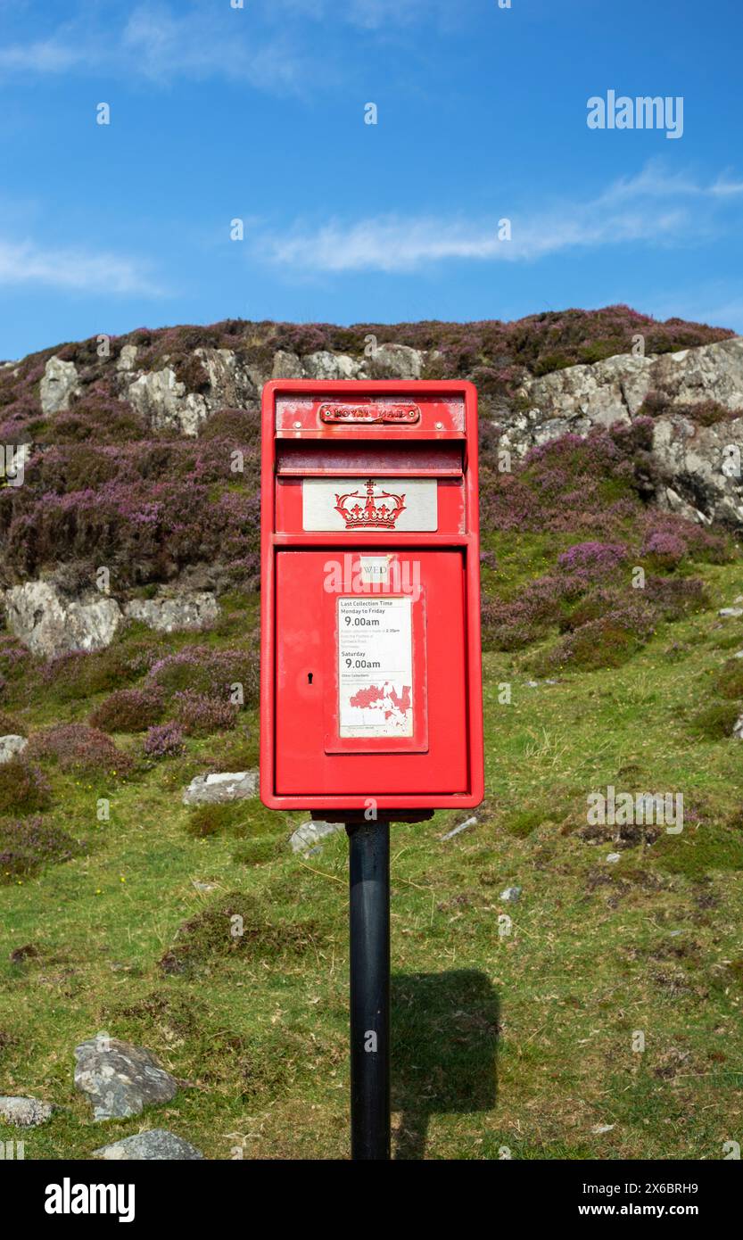 Post box, Isle of Harris, Outer Hebrides, Scotland, UK, Europe Stock ...