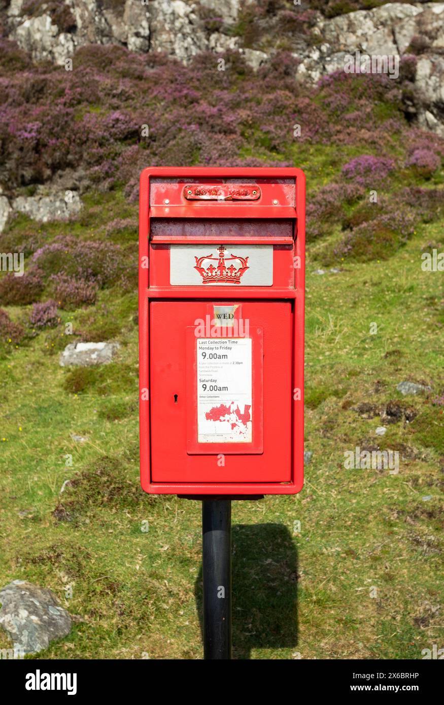 Post box, Isle of Harris, Outer Hebrides, Scotland, UK, Europe Stock ...