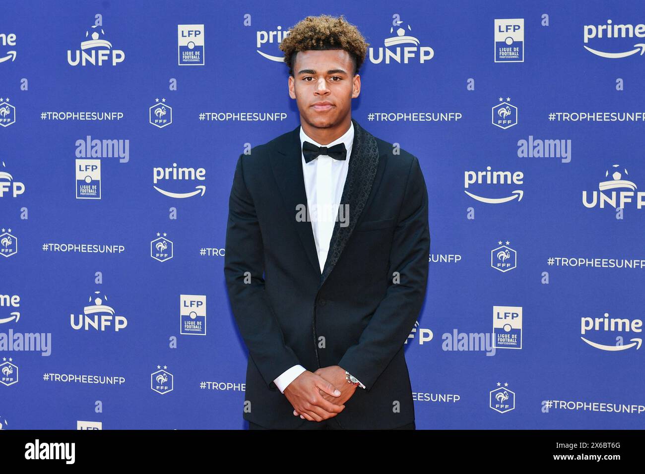 Rennes' midfielder Desire Doue arrives for the UNFP (French National ...
