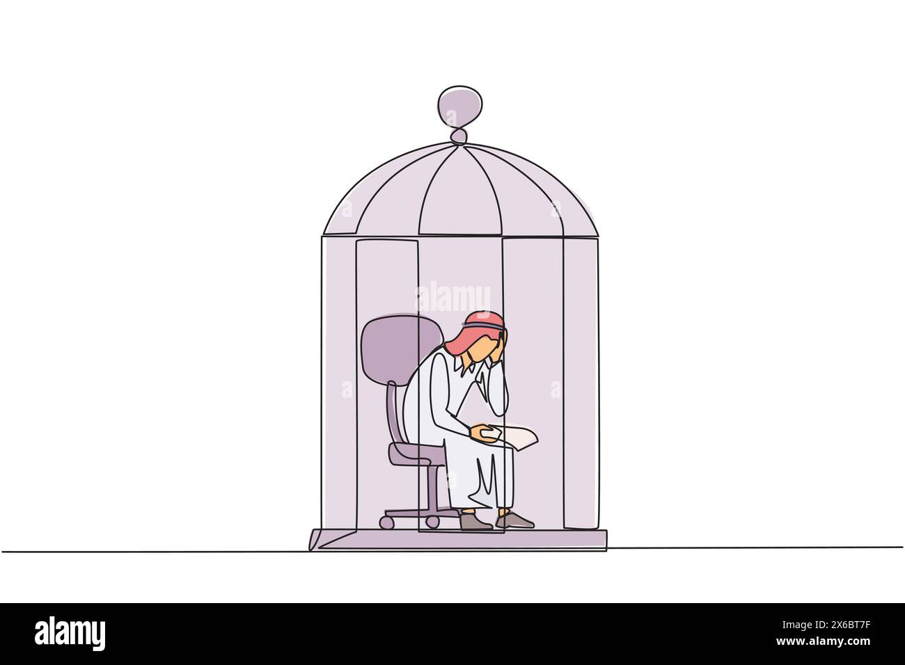 Simple line art animation business Stock Vector Images - Alamy