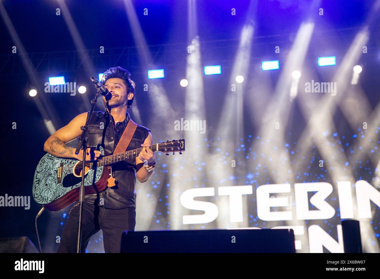 NEW DELHI, INDIA - MAY 10: Singer Stebin Ben performs during the final ...