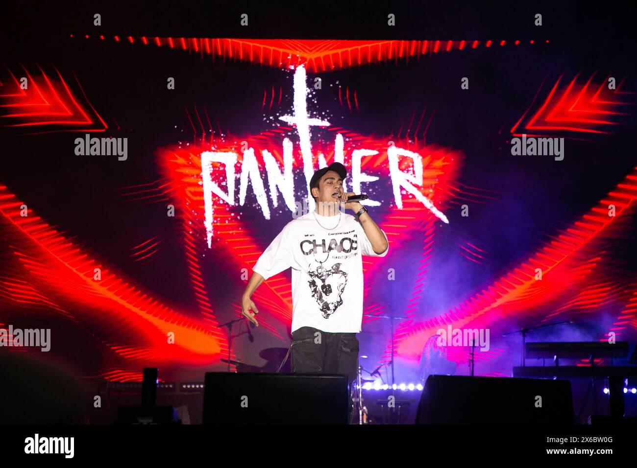 NEW DELHI, INDIA - MAY 10: Rapper Panther performs during the final day ...