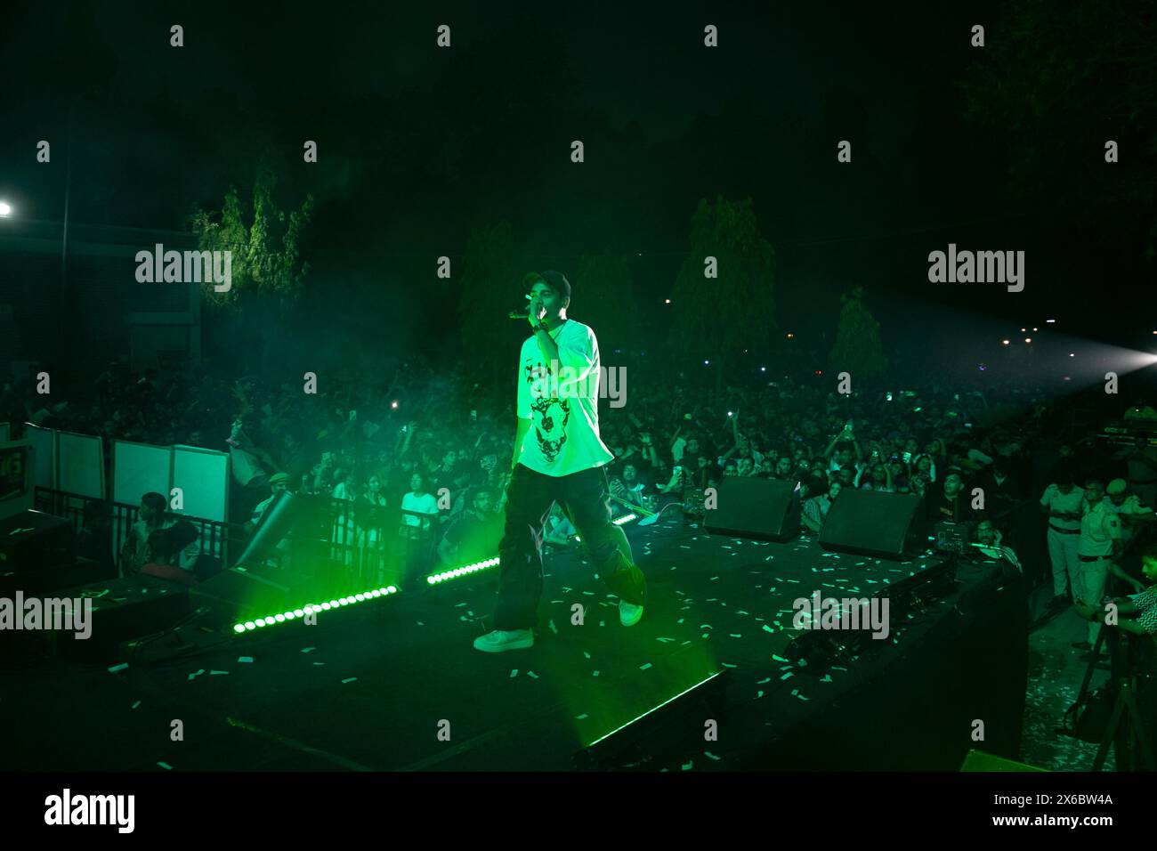 NEW DELHI, INDIA - MAY 10: Rapper Panther performs during the final day ...